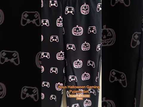 Spooky gaming pyjamas for boys #halloween2023 #halloweenpjs