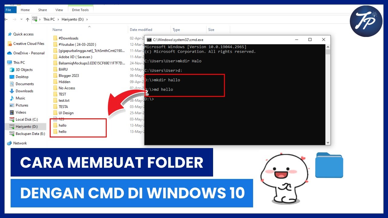 Cara Membuat Folder Dengan CMD Di Windows 10 | Buat Folder Dengan CMD