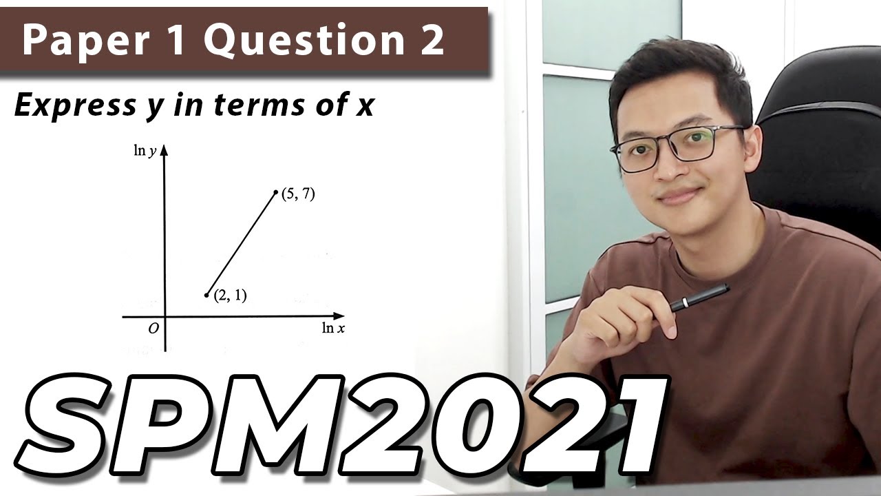 SPM SEBENAR 2021 | Add Math Paper 1 Q2 | Linear Law (Hukum Linear)