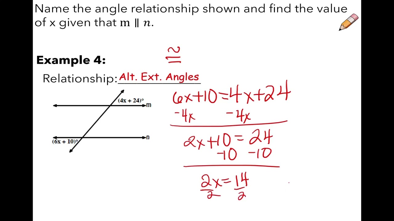 Parallel Lines & Transversals Lesson 2025
