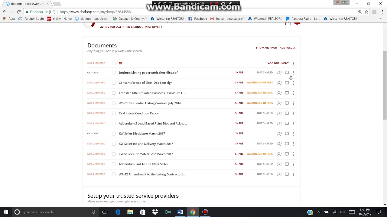 Dotloop: Rename Files and Folders