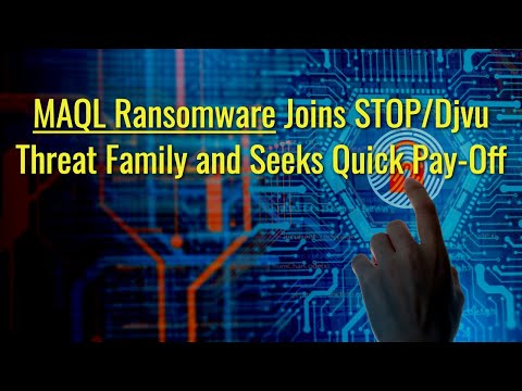 Maql Ransomware Removal Report