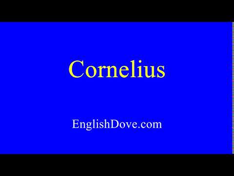 How to pronounce Cornelius in American English.