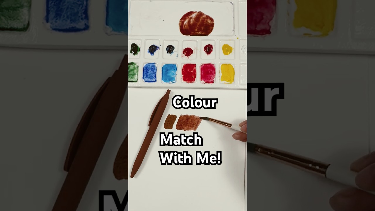 Colour mixing and matching with watercolour!
