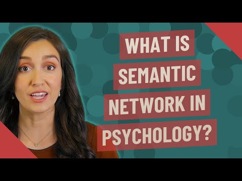 What is semantic network in psychology?