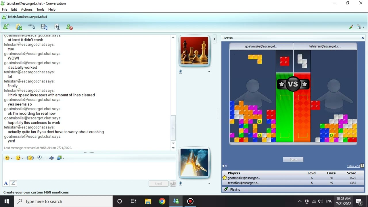 Windows Live Messenger Tetris (2003)