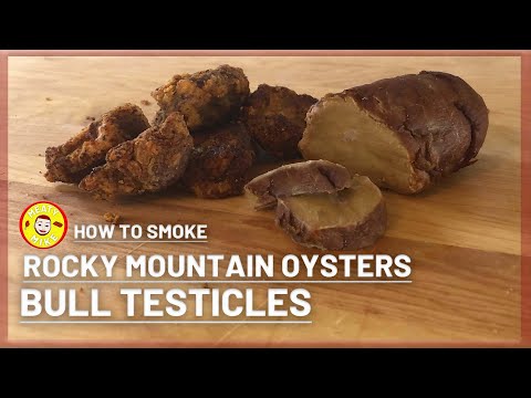 Smoked ROCKY MOUNTAIN OYSTERS on the Masterbuilt | How to Smoke Bull Testicles