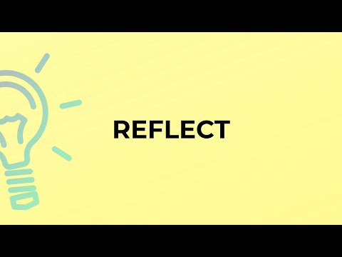 What is the meaning of the word REFLECT?