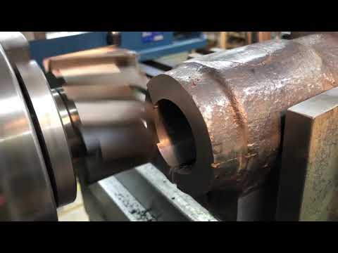 Shell milling cutter horizontal milling machine operation