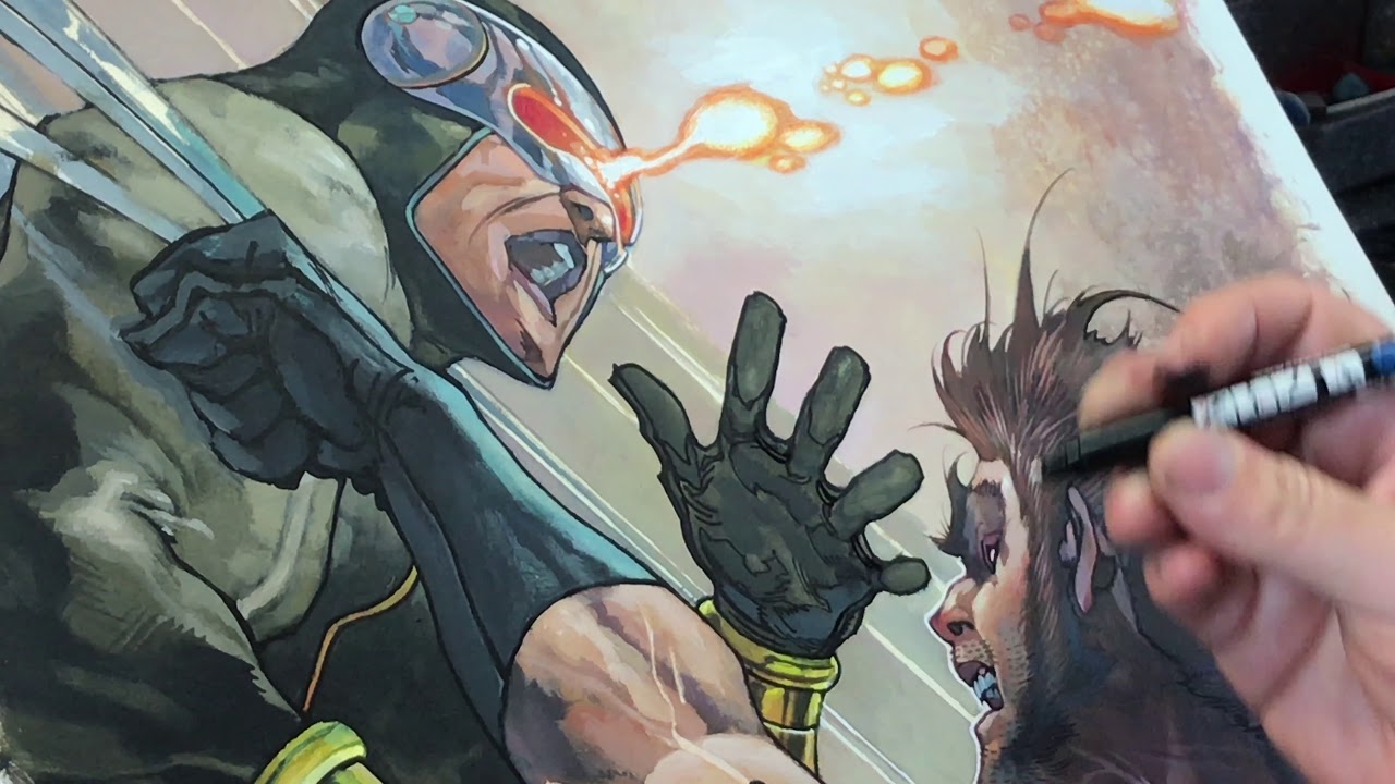 Marvel Masterpieces Wolverine vs Cyclops