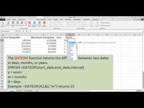 Using the DATEDIF Function in Excel for Conditional Formatting Expired ...