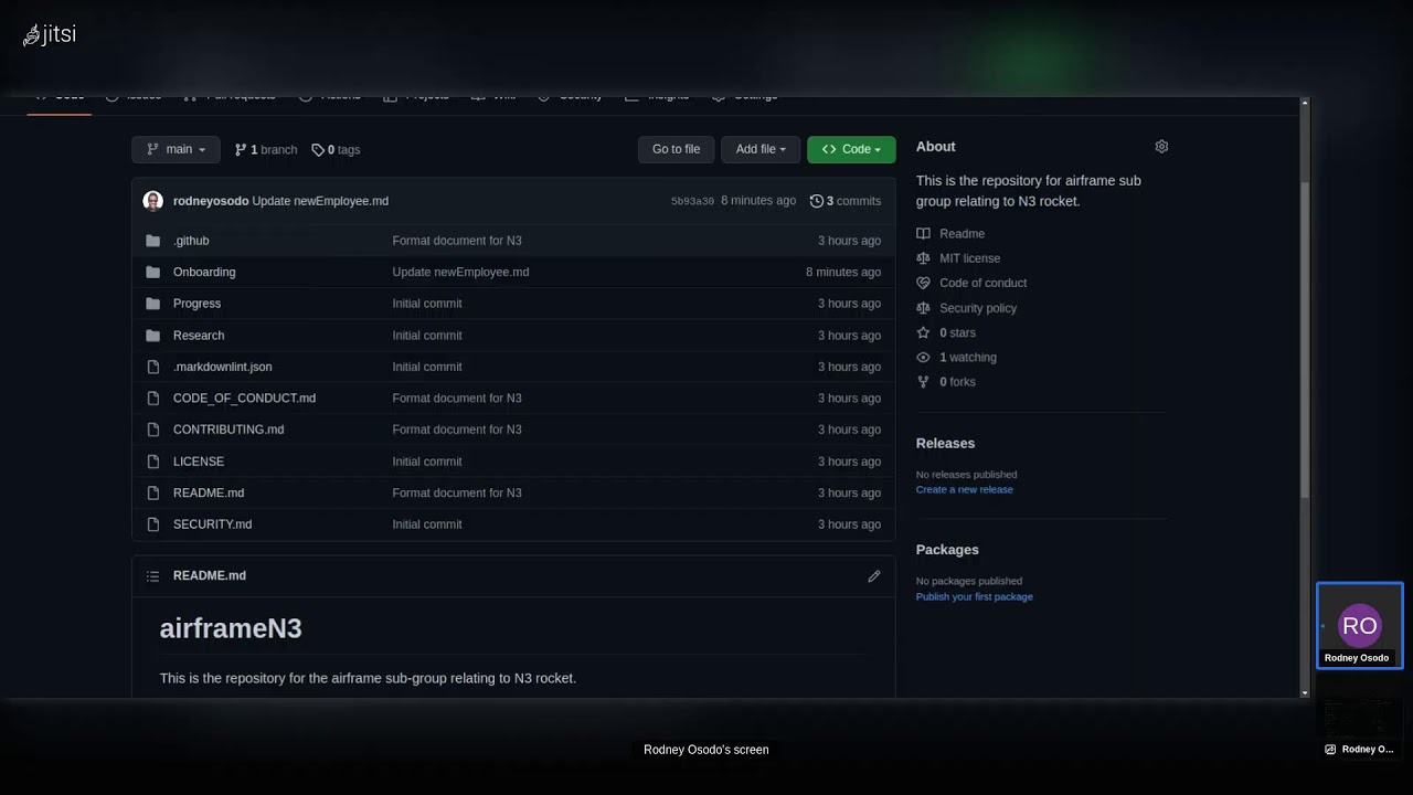 Nakuja Project N3 - Airframe Onboarding Github #1