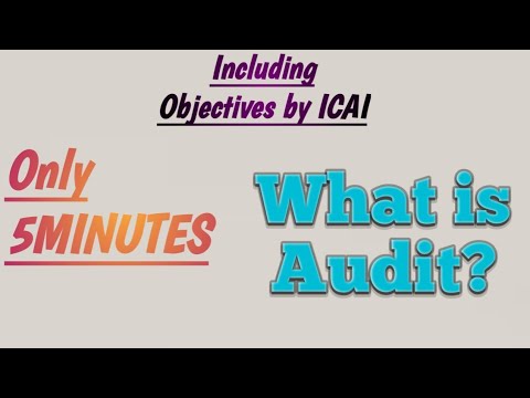 Audit | Objectives of Auditing | What is Auditing | Meaning of Audit