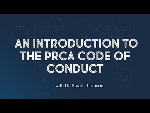 An Introduction to the PRCA Code of Conduct