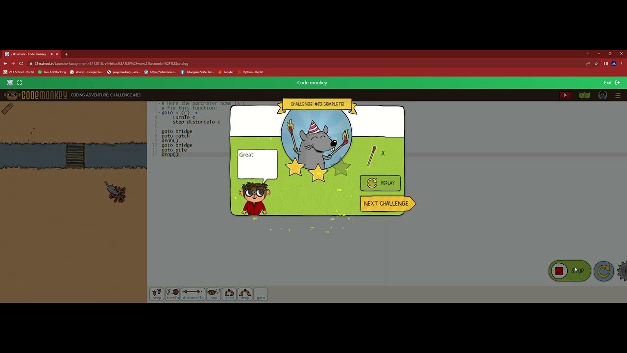 Code Monkey Coding Adventure Part 2 Function Farm Levels 76-90