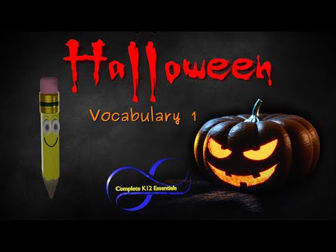 Scary Halloween English Vocabulary part 1 | Frightful witches, zombies, vampires, skeletons & more