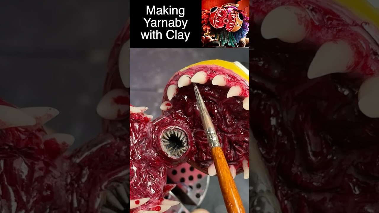 Making Real Yarnaby with Clay / Poppy playtime [kiArt] #poppyplaytime #yarnaby #kiart #clay