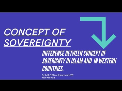 Soverignty and concept of Soverignty in Islam and Western countries (Political Science and CSS)