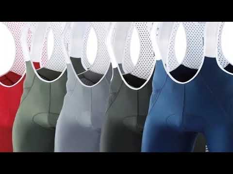 KEMALOCE Men Cycling Bib Shorts Solid Blue&Black 5D Gel Pad Mountain Bike Shorts High End Outdoor Br