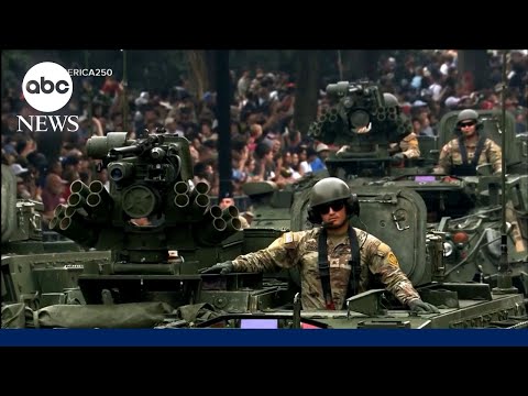 Trump holds military parade as ‘No Kings’ protests happen nationwide