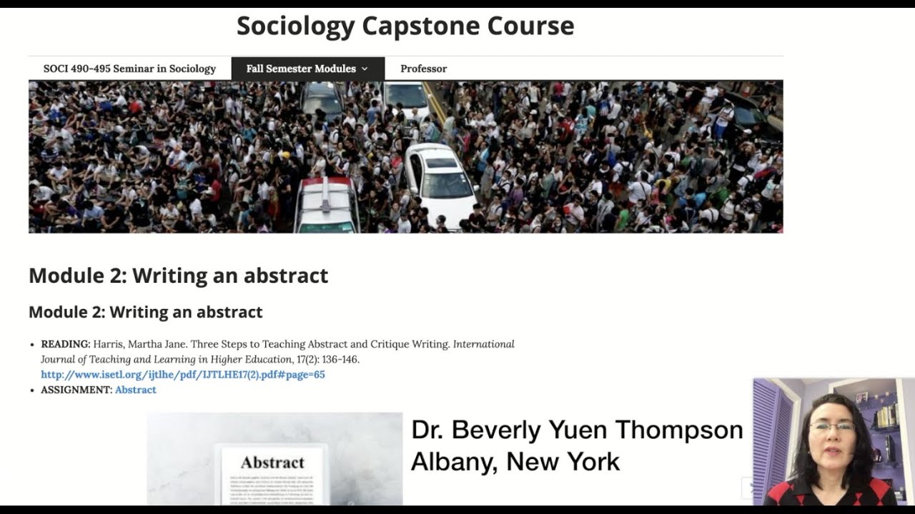 Capstone: Writing an Abstract