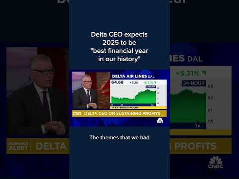 Delta CEO expects 2025 to be 'best financial year in our history'