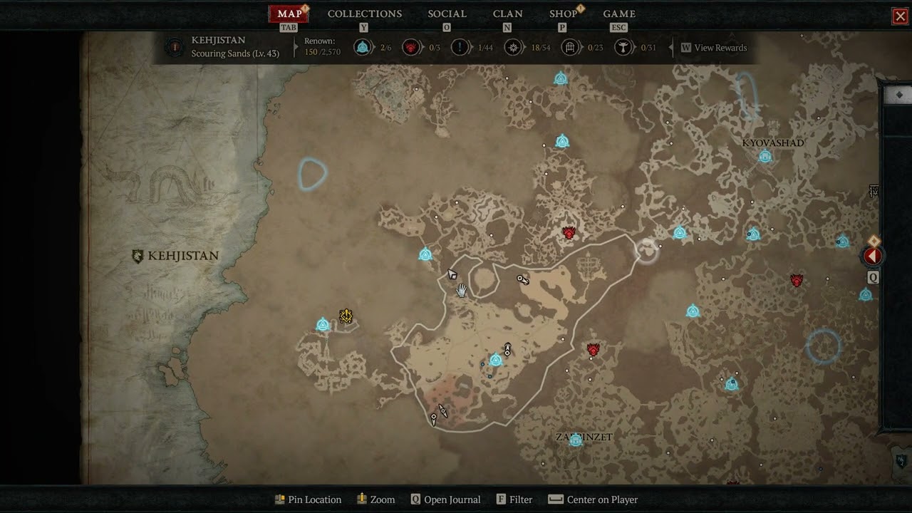 Sirocco Caverns Map Location | Aspect of Echoing Fury | Diablo 4