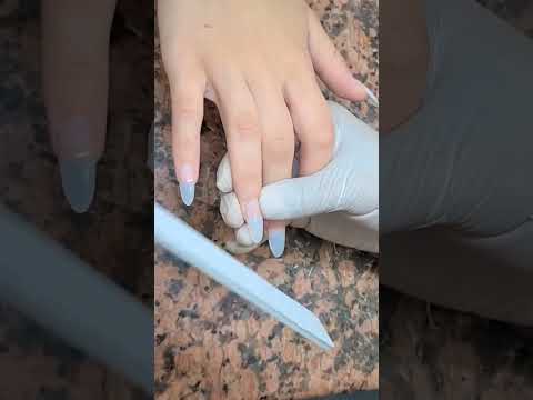Almond Shape Nails Tutorial #shorts #nails #nailtech
