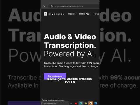 Convert your video to text || Transcribe Your Videos or Audio in Minutes with This Free AI Tool