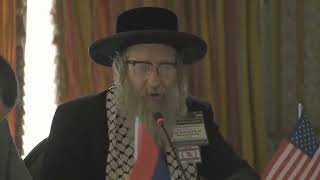 Rabbi speaking at the Global Summit for Palestine conference in ...