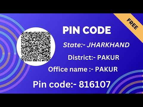 Jharkhand Pakur Ka pin code 816107 / Pakur ka post office