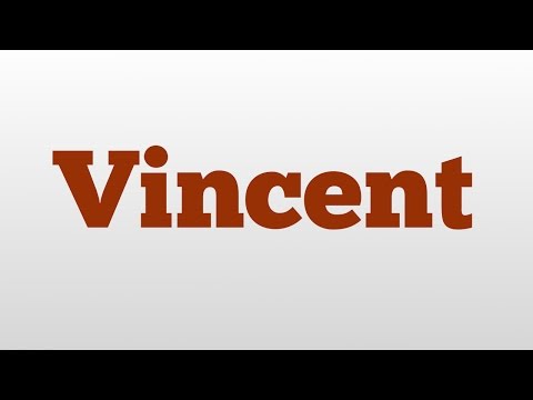Vincent meaning and pronunciation