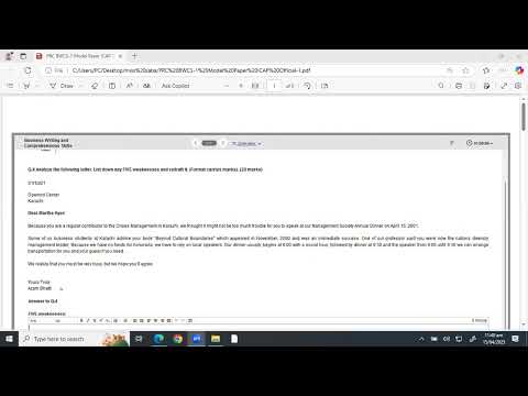 Lecture-02 : ( 15 April 2025 ) ( Letter Drafting And Synonyms )
