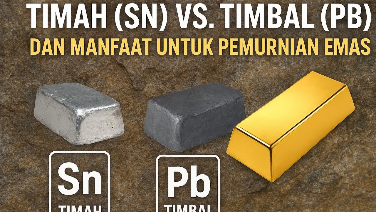 Timah (Sn) Vs. Timbal (Pb) dan Manfaat Untuk Pemurnian Emas