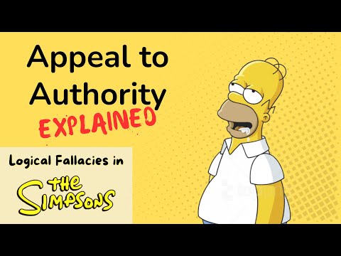 Appeal to Authority Explained with "The Simpsons" | Logical Fallacies in TV Shows