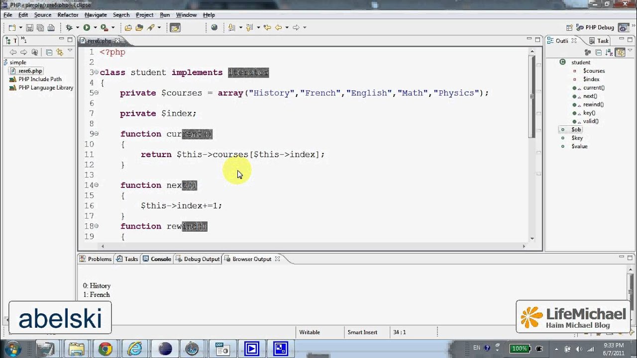 The Iterator Interface in PHP
