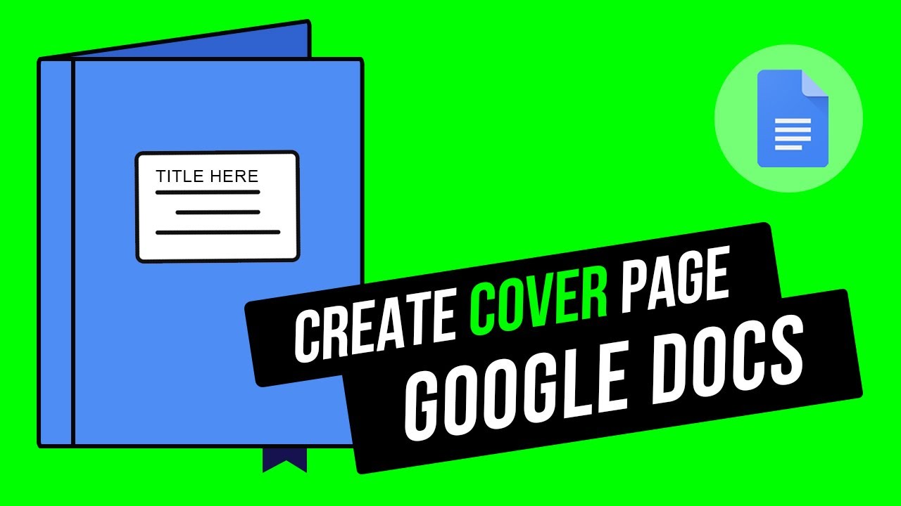How to Make a Cover Page on Google Docs | Title Page Google Docs