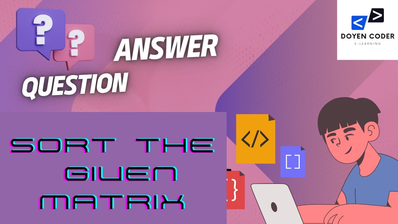 Java Matrix & 2D Array Sorting Tutorial: Master the Essentials in One Video!