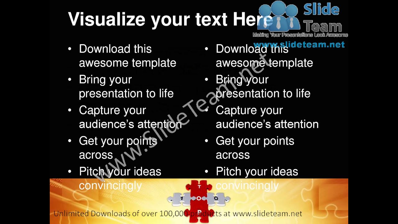 Top 100 Jigsaw Crossword Puzzle PowerPoint Templates ppt Themes 0912 Slides Backgrounds