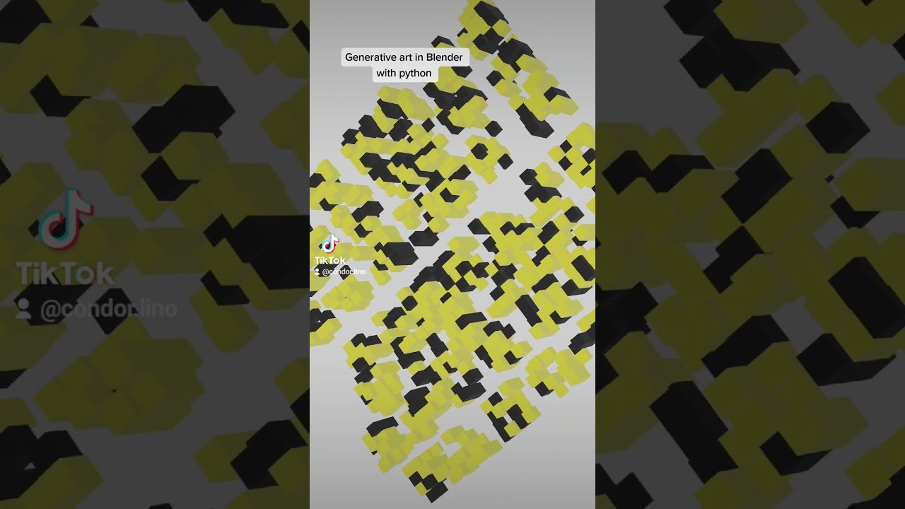 Generative Art in Blender with python