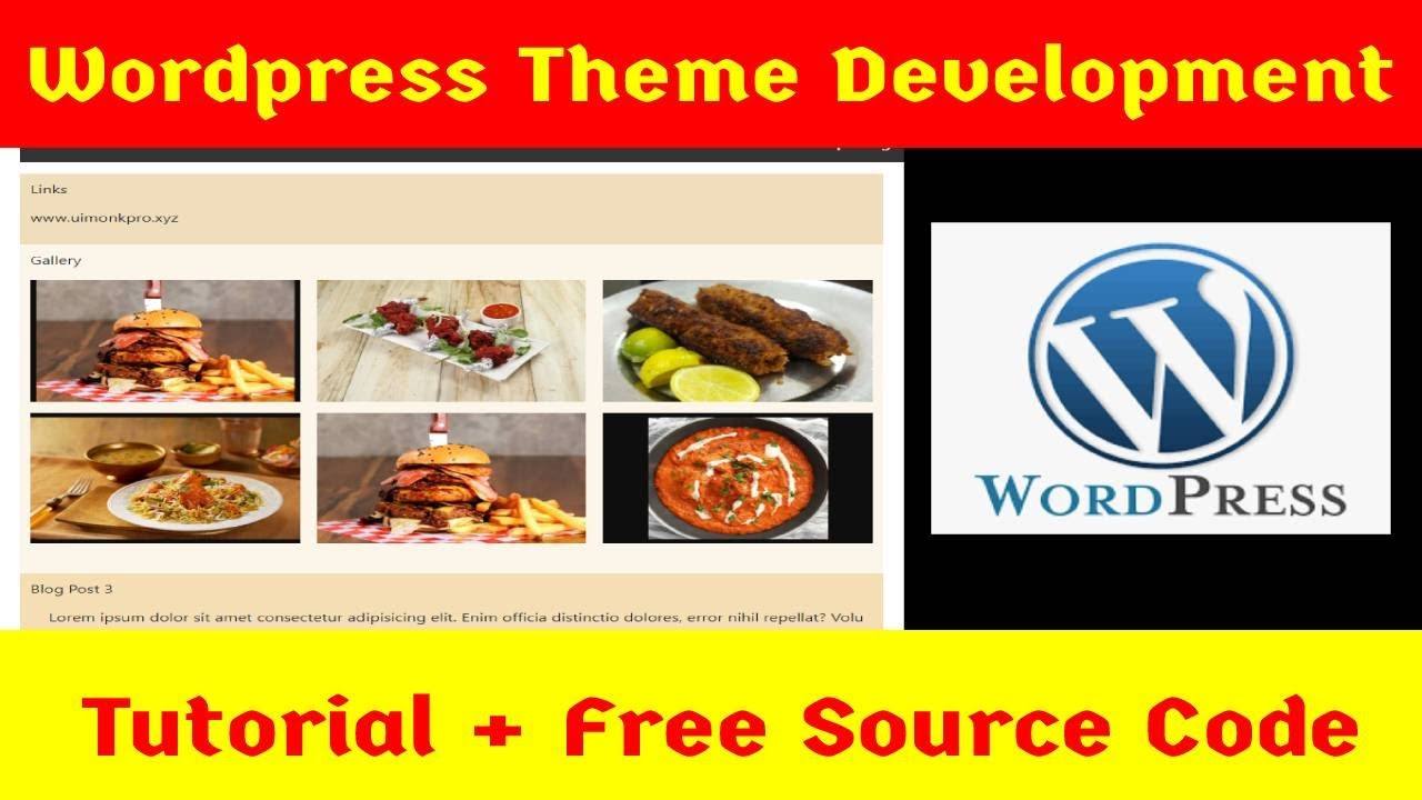 Wordpress 5.5 theme From Scratch Tutorial with Source Code