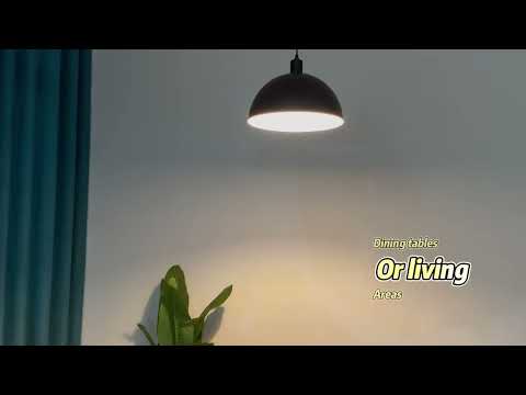 Aeyee Industrial Pendant Light Fixture, Swing Arm Hanging Light, Adjustable Dome Pendant Light