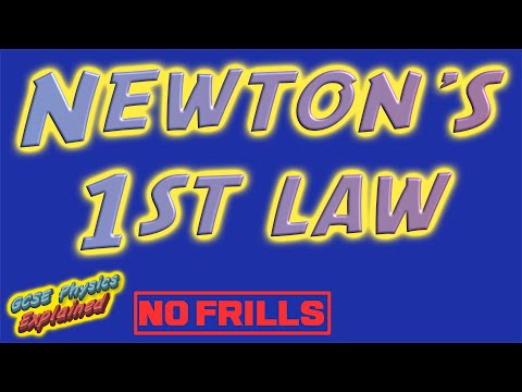 Newton's First Law - NO FRILLS (SP2b)