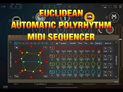 Euclidean Poly-Rhythm Midi Sequencer - On SALE for a Limited Time - £6.99 — Loopy Pro Forum