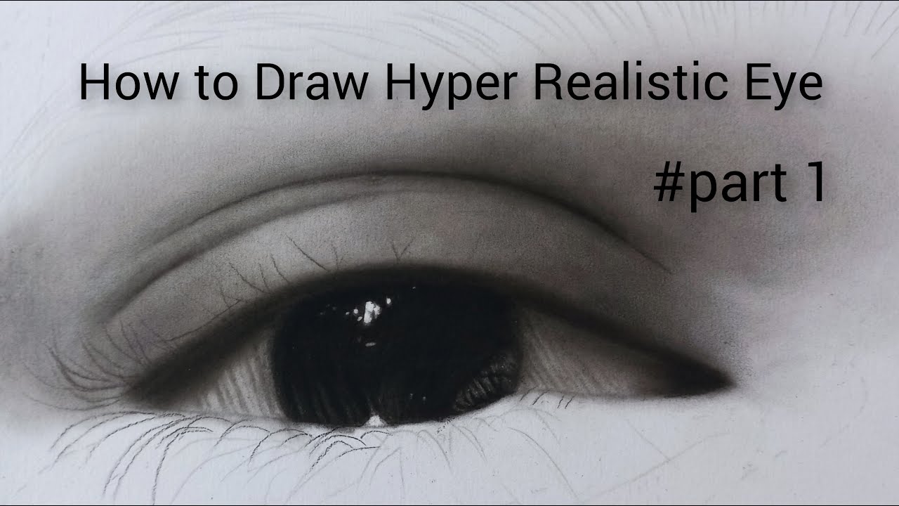 how to draw hyper realistic eye step by step #part1