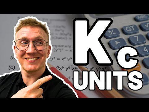 Kc UNITS || Equilibrium Constant Units || Kc Calculations || A level Chemistry