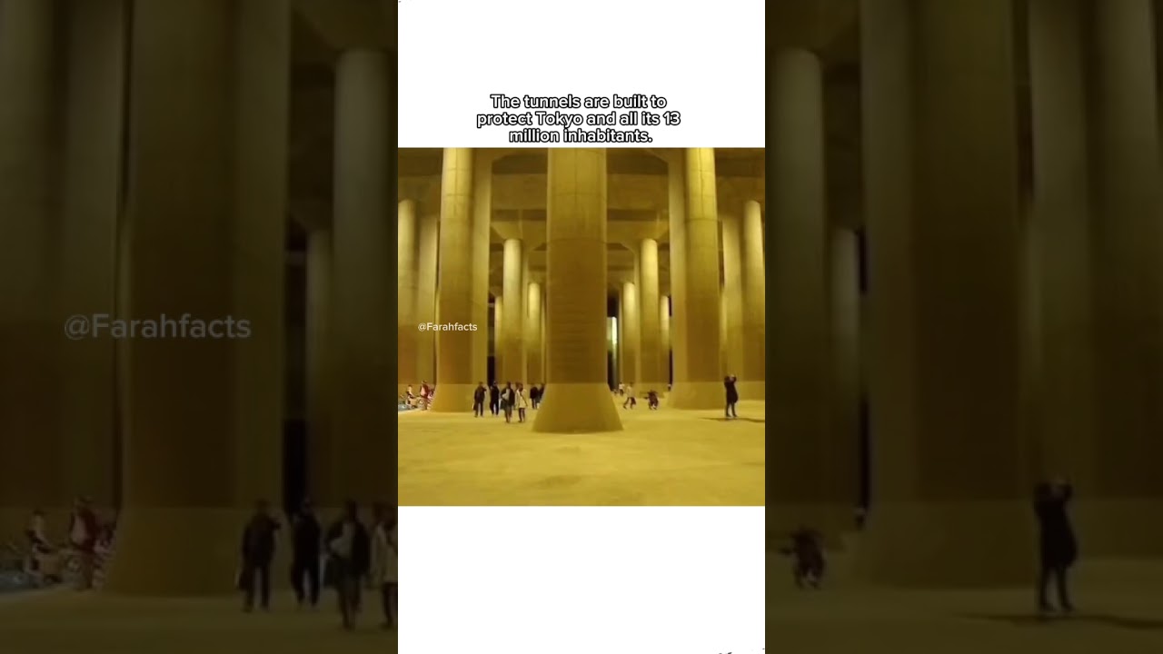 Tokyo has the worlds’s largest underground flood water diversion facility #tokyo #japan #flood