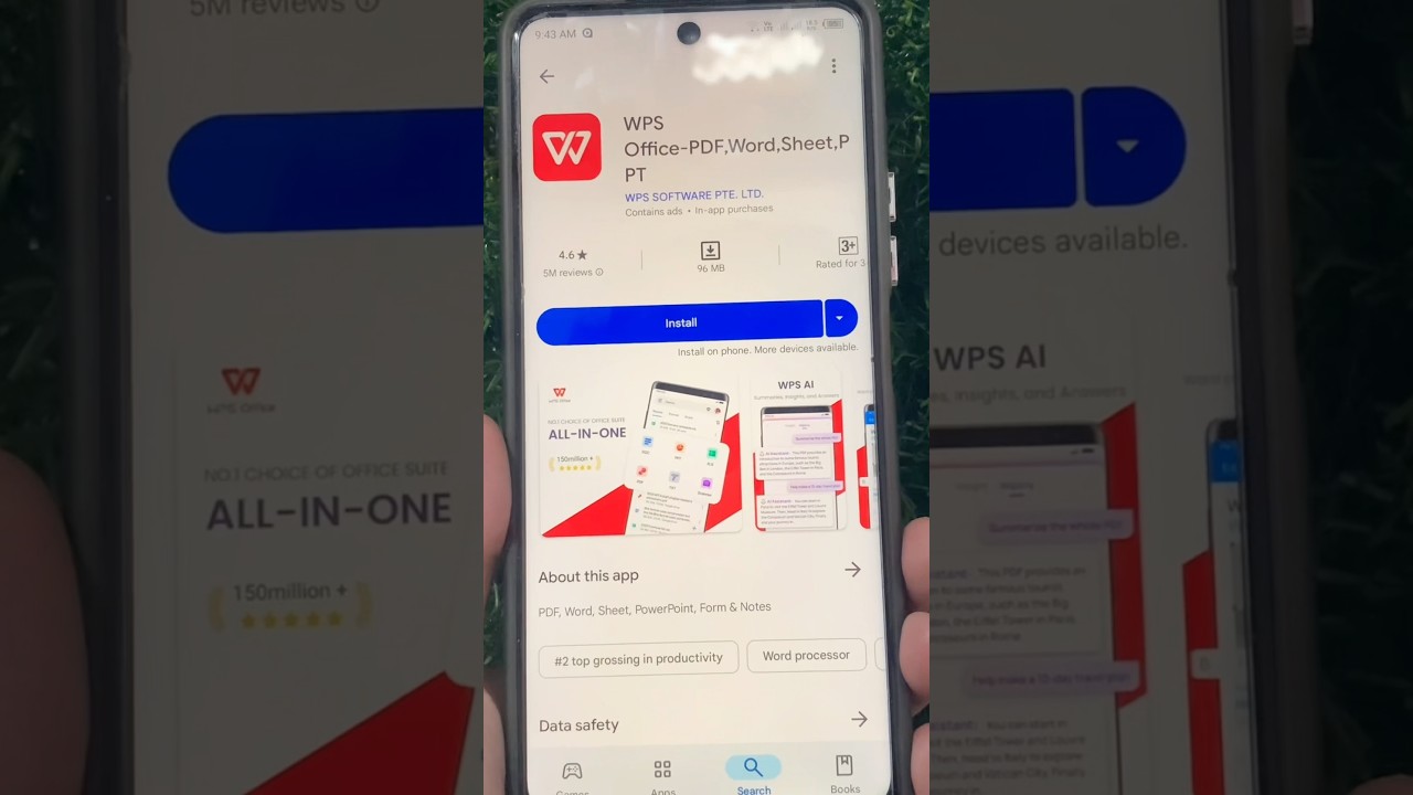 PAANO MAGDOWNLOAD NG WPS OFFICE APP | Riencyll Cabile #wps #wpsoffice #excel #pdf #wors
