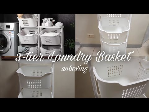 3 Tier Laundry Basket UNBOXING & ASSEMBLING | Serokz Vlog