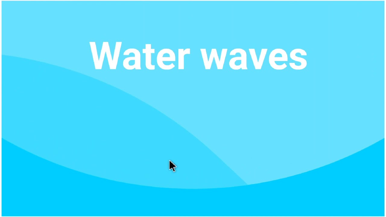 Water wave Animation | Cool CSS effects | Pranjul tutorials